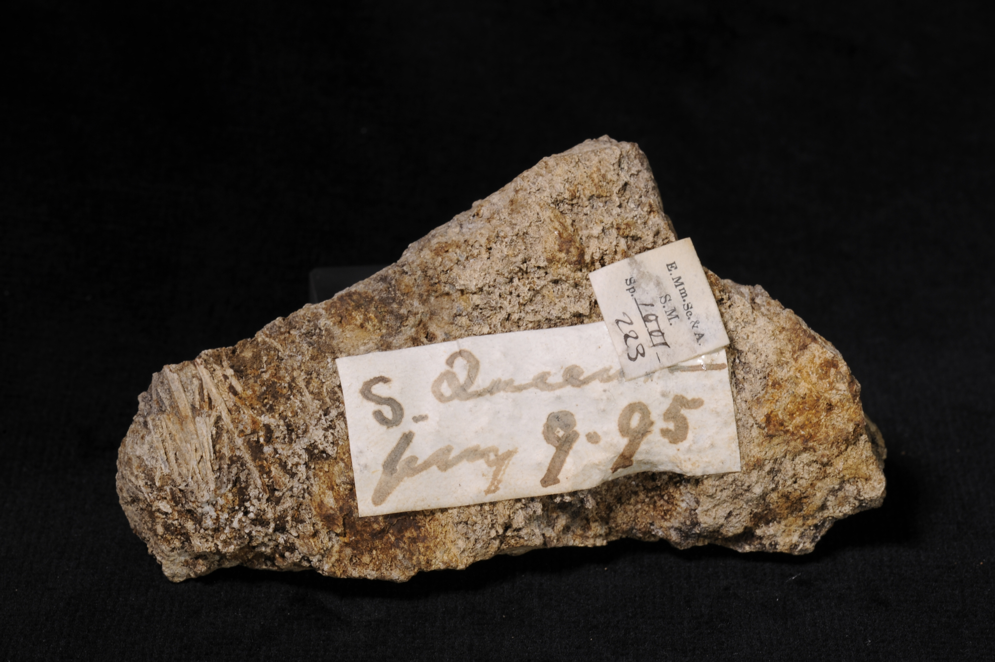 Natrolite, pseudomorphous after calcite