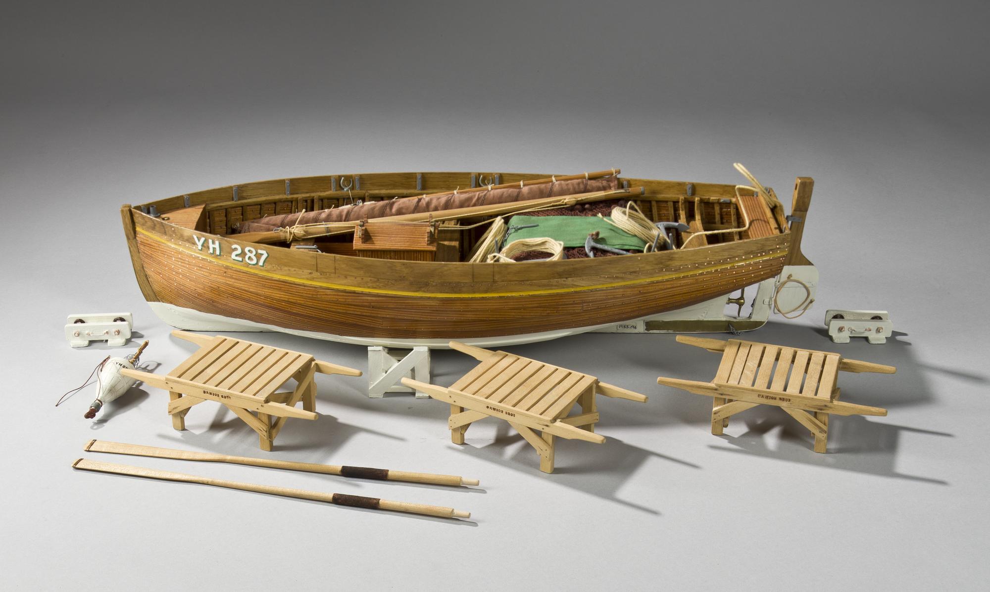 Boat, longshore, motor / model